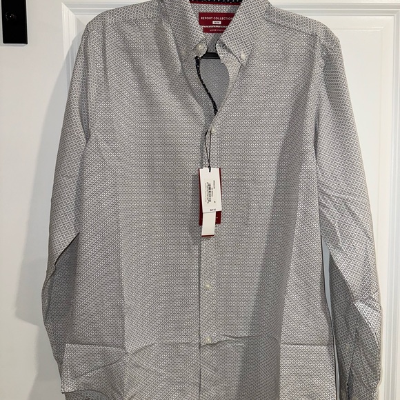 Report Collection | Shirts | Mens Report Collection White Casual Button ...